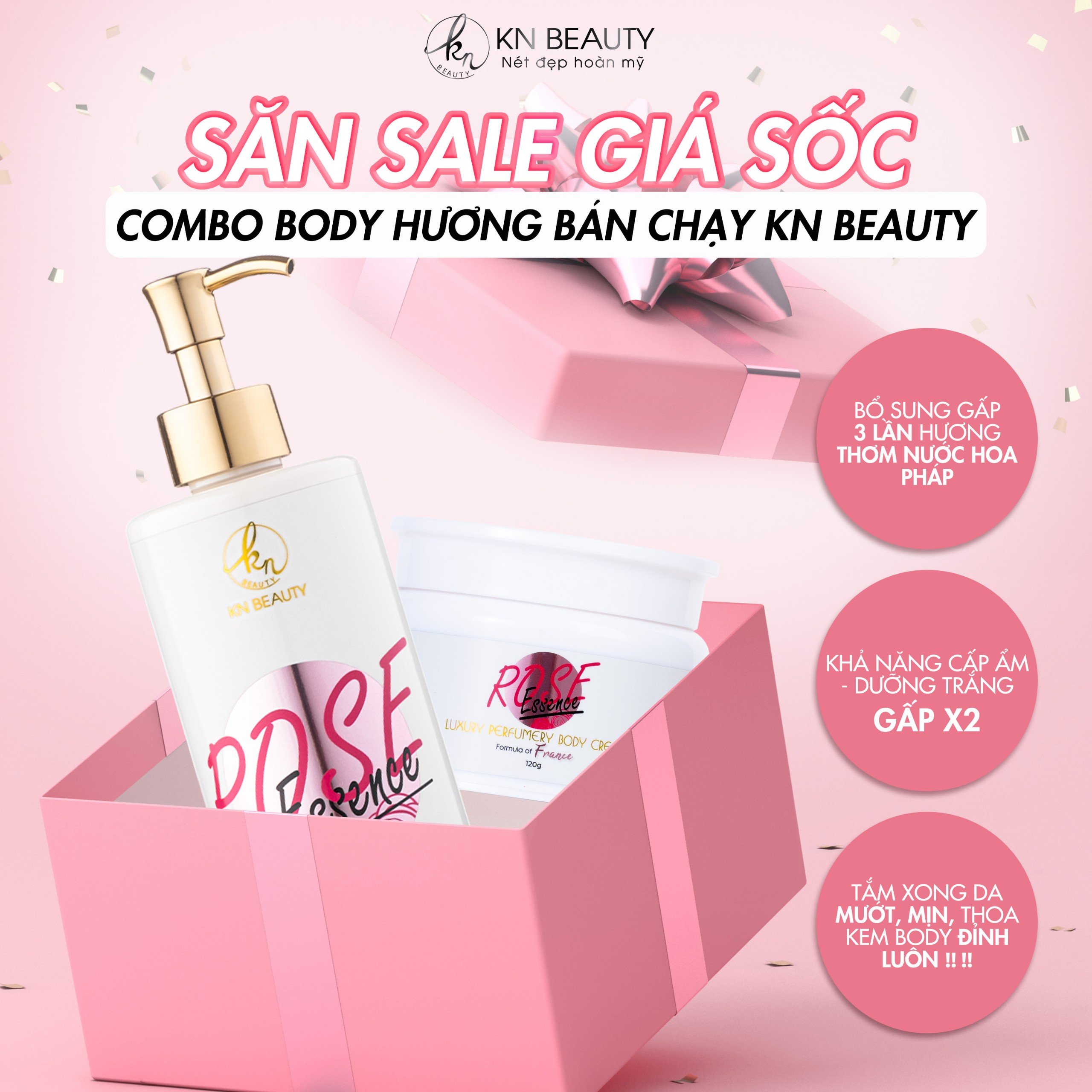 Combo Body Hương Nước Hoa Pháp KN Beauty